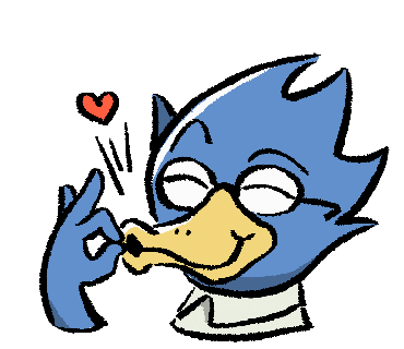 File:Berdly artwork LINE sticker.png - The Deltarune Wiki
