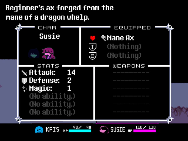 Mane Ax - The Deltarune Wiki